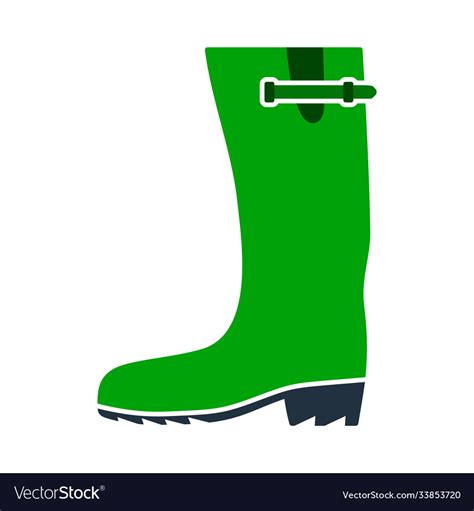Rubber Boot Icon Royalty Free Vector Image Vectorstock