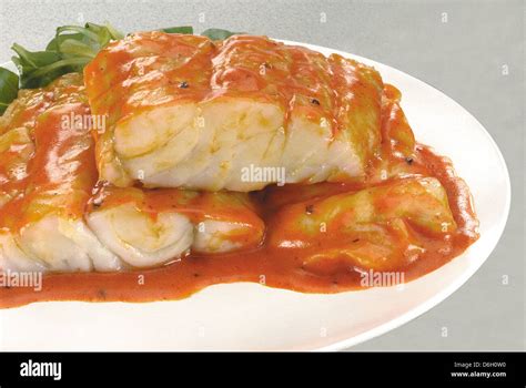 Fillet Of Cod Stock Photo Alamy