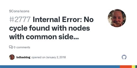 Internal Error No Cycle Found With Nodes With Common Side Effects On