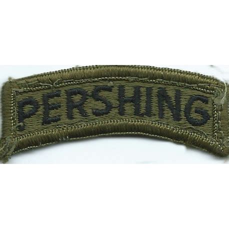 Pershing Shoulder Tab Us Shoulder Sleeve Insignia