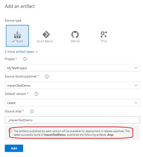 Java Azure Release Pipeline For Spring Boot App Says It Has No Artifact To Publish Stack