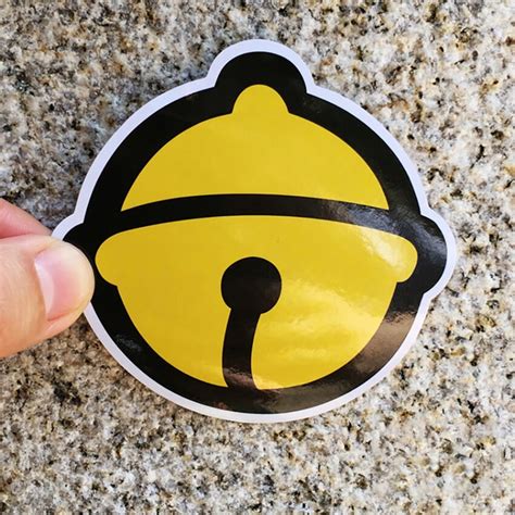 1pcs Cartoon Bell Cute Stickers Waterproof Sticker Grandado