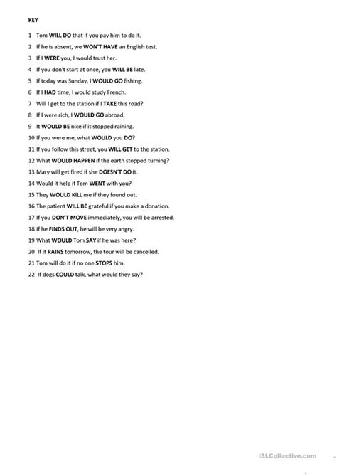 First And Second Conditionals 1 English Esl Worksheets For Distance