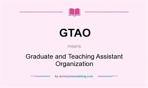 Gtao Graduate And Teaching Assistant Organization In Undefined By