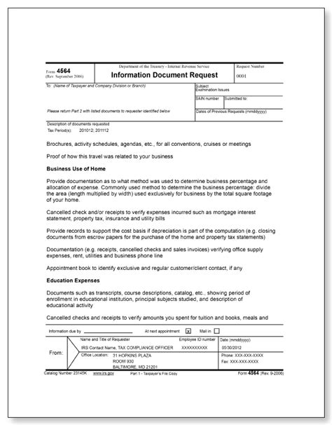 Irs Audit Letter 3572 Sample 2
