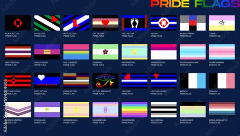 Lgbt Sexual Identity Pride Flags Gender Collection Flag Of Gay