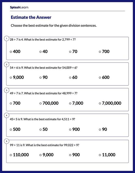 Estimate Math Problems