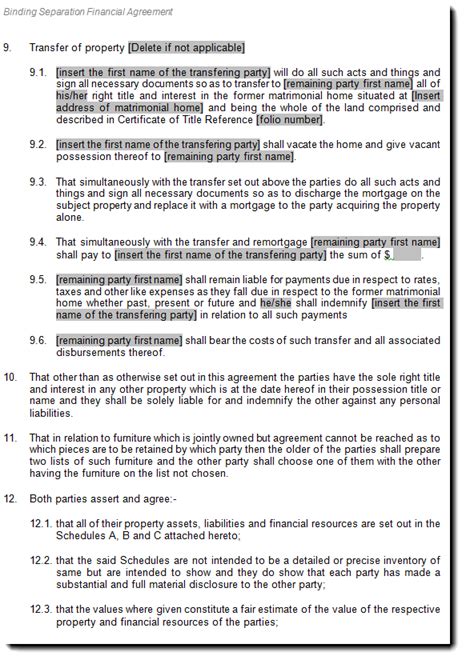 Superannuation Splitting Agreement Template