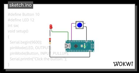 Pushbutton2 Wokwi ESP32 STM32 Arduino Simulator