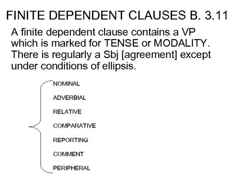 Dependent Clauses Following Biber Et Al 2002 1999