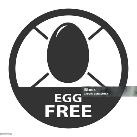 계란 무료 배지 로고 아이콘 흰색 배경에서 격리된 벡터 그림입니다 라벨 또는 스티커 플랫 디자인 건강한 식품 개념 식품 포장이나 식이 제품 영양 기호에 대한 계란 기호가