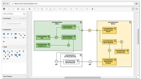 Editor De Diagramas De Componentes Gratuito En Línea