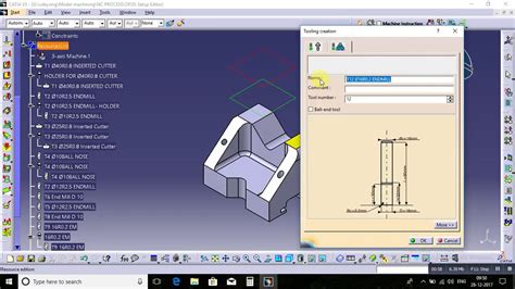 Cnc Machining Tutorials How To Set Up Tool In Catia Cam Do Not Forget