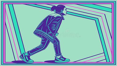 Speed Skater Dynamic Motion Sports Athleticism Graphic Illustration Vector Design Generative Ai