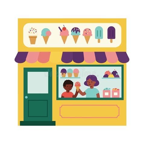 Ice Cream Parlor Clip Art Stock Vector Illustration Of Mint 370727622