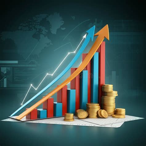 aigenerated success charts and growth visuals for business designs stock
