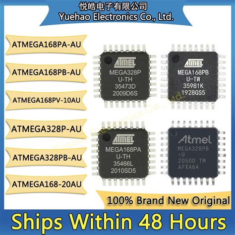ชิปวงจรรวม Atmega168 20au Atmega168pa Au Atmega168pb Au Atmega168pv