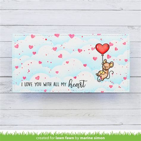Lawn Fawn Intro Heart Pouch Heart Pouch Dotted Hearts Add On All My