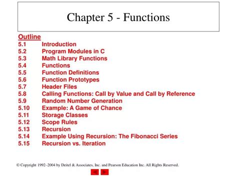 Ppt Chapter 5 Functions Powerpoint Presentation Free Download Id