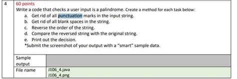 Solved Write A Code That Checks A User Input Is A Chegg Com