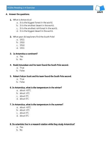 k120a reading 1 4 exercise pdf south pole antarctica