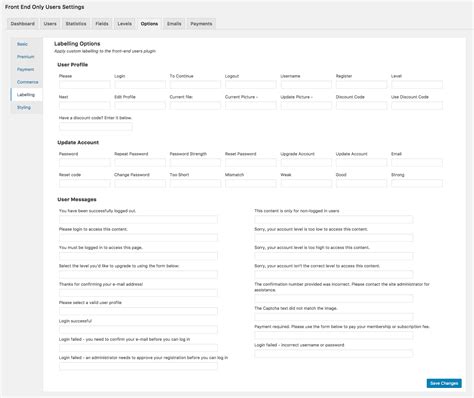Front End Users Wordpress Plugin