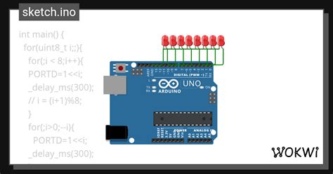 Runningled Wokwi Esp32 Stm32 Arduino Simulator