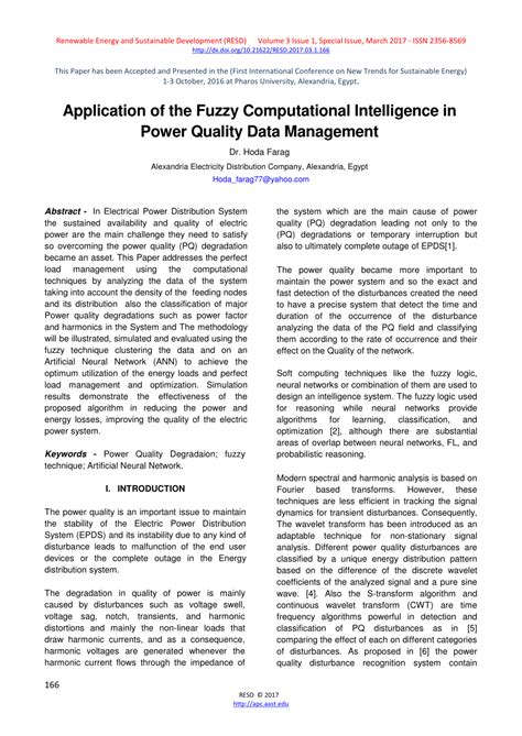Pdf Application Of The Fuzzy Computational Intelligence In Power