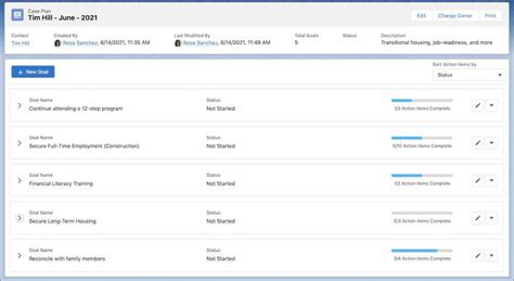 Manage Client Case Plans Salesforce Trailhead