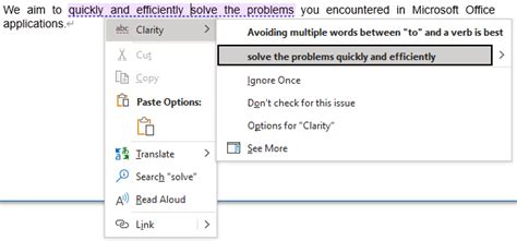 how to get suggestions for refining your writing from editor in outlook
