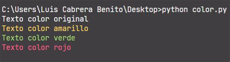 Python Imprimir Texto Con Color Parzibytes Blog