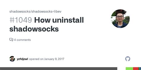 How Uninstall Shadowsocks · Issue 1049 · Shadowsocksshadowsocks Libev
