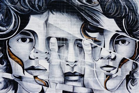 Black And White Pop Art Faces