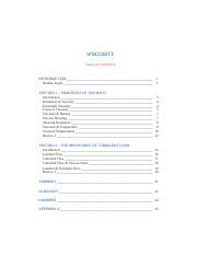 Understanding Viscosity: Principles, Flow, and Fluid Behavior | Course Hero