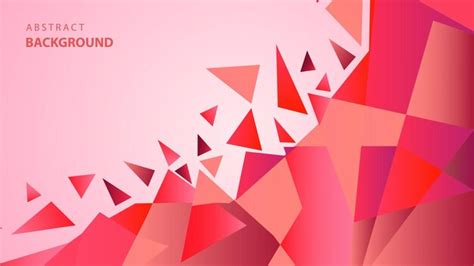 Premium Vector Abstract Triangle Shape Red Color Background Vector