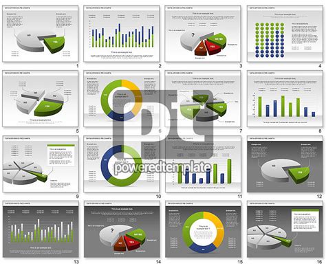 Data Driven D Pie Chart Presentation Template For Google Slides And PowerPoint