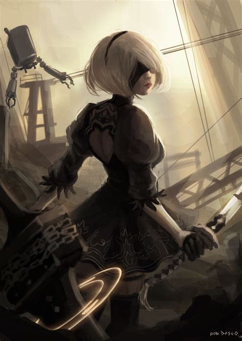 2b Fan Art Ron Deseo On Artstation At