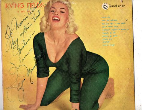 Sex Symbol And Actress Jayne Mansfield Signed Vintage Vynil Record