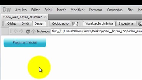 Como Criar Um Botão Em Css Youtube