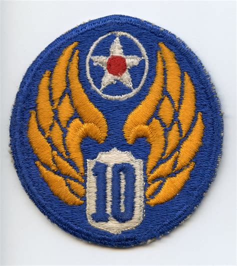 Ww2 10th Air Force Patch Chasing Militaria