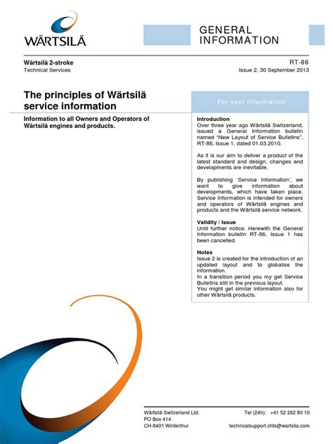 General Information: RT-86 Wärtsilä 2-Stroke | Download Free PDF ...