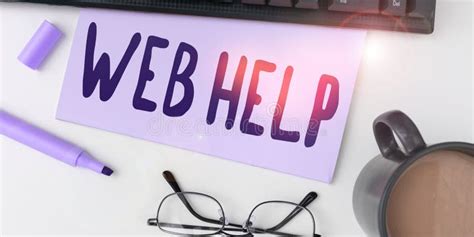 Handwriting Text Web Help Business Concept Procedural Or Reference