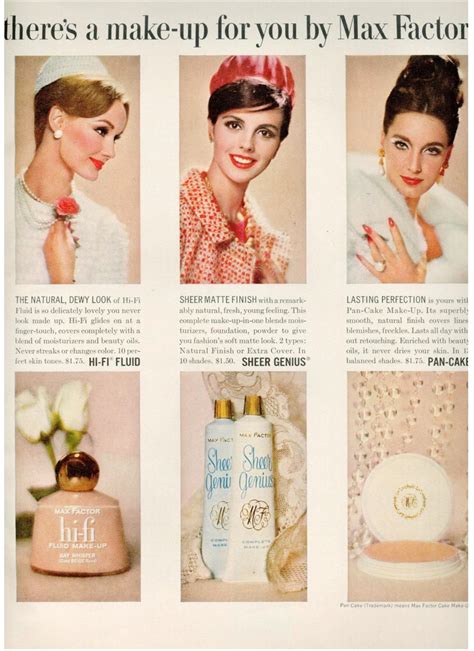 Musings From Marilyn Classic And Elegant 1960s Max Factor Makeup