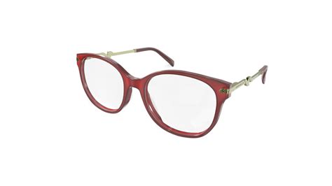 Karen Millen Womens Glasses Km 137 Red Round Plastic Acetate Frame