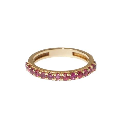 18k Solid Gold Love Ruby Band For Sale At 1stdibs