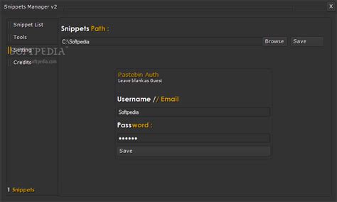 Snippets Manager Download Softpedia
