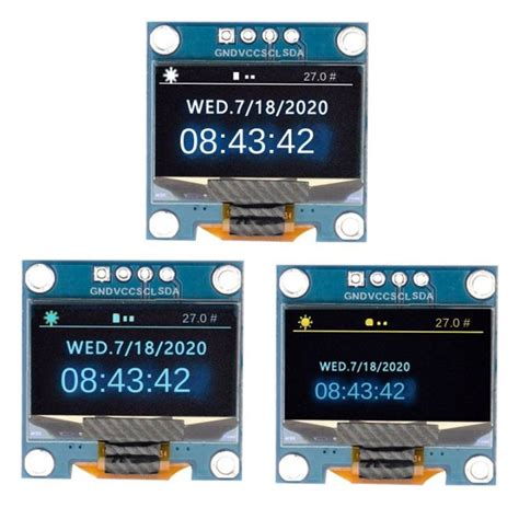 096 Inch Oled Iic Serial White Oled Display Module 128x64 I2c Ssd1306 12864 Lcd Screen Board