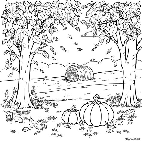Fall Themed Adult Coloring Pages