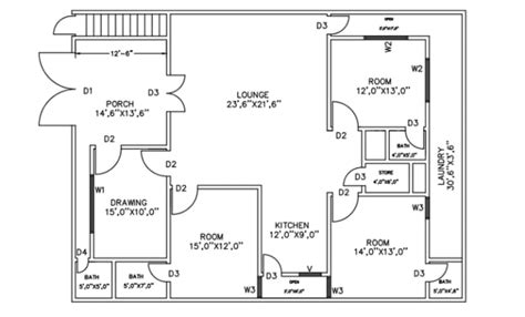 Make Detailed 2d Floor Plan In Autocad By Umaimamunir0220 Fiverr
