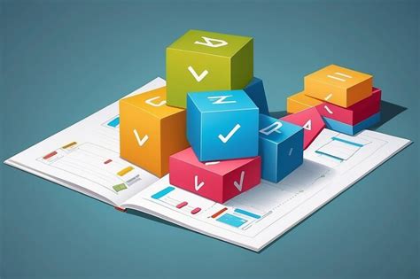 Premium Ai Image Checking Boxes Concept Illustration